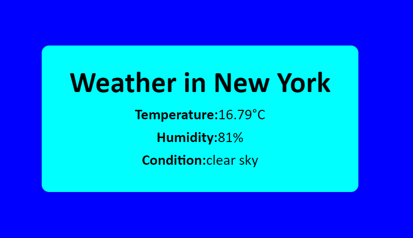 Live Weather Data Website Live Weather Data Website