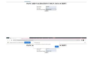 Pan card number validation using JavaScript