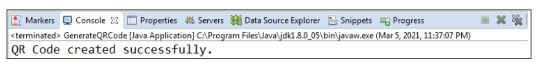 How to create QR code from text in Java