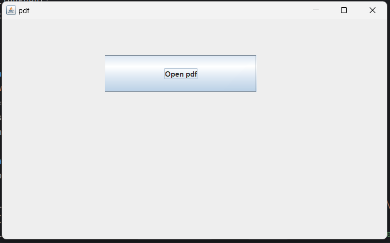 Open A PDF Using Java Swing