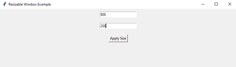 Tkinter window size through variables | How to change window size