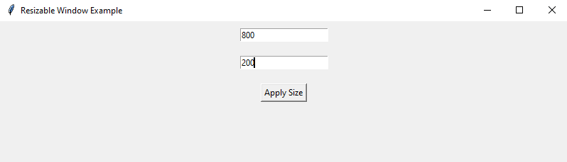 Tkinter window size through variables | How to change window size
