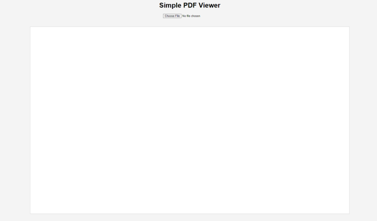 Createa simple PDF viewer using HTML, CSS and JavaScript