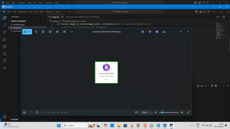 Scan For A Image On The Screen Using Python