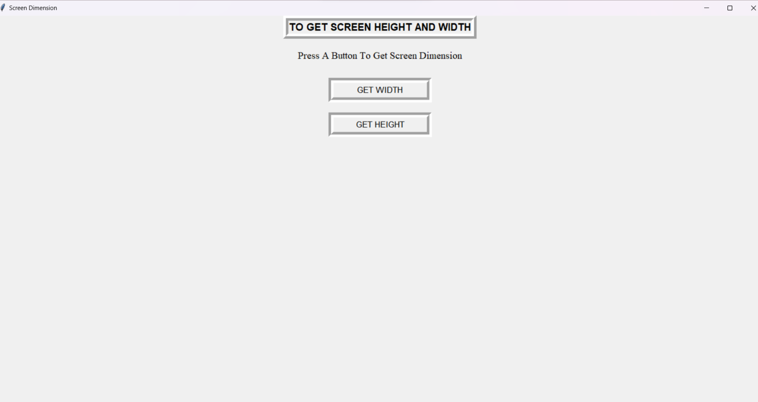 Get Screen Width And Height Using Tkinter In Python 7620