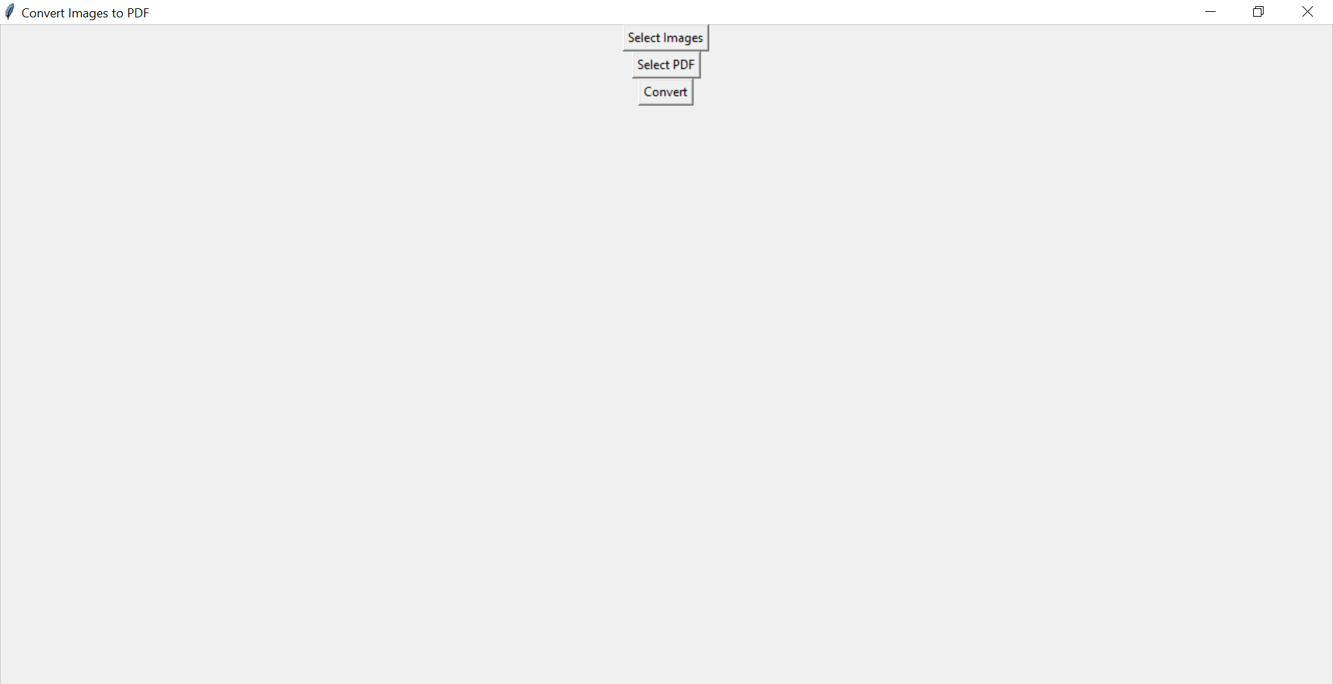 Image to Pdf convertor GUI application using Python Tkinter | Suhasini