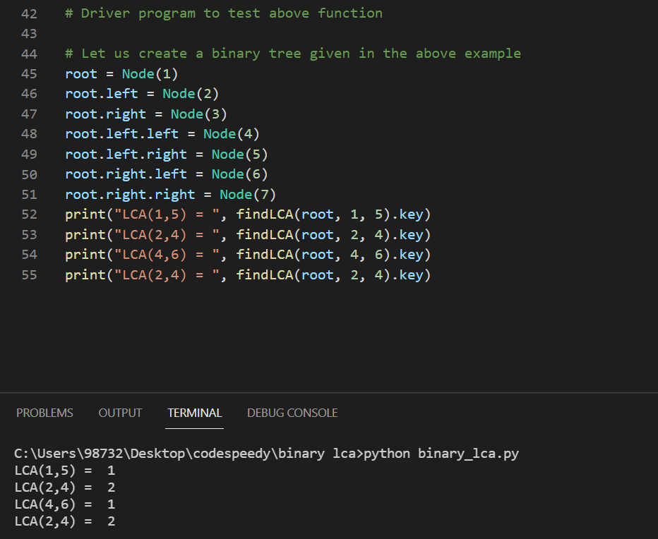 Lowest Common Ancestor In Binary Tree Python PriyaCode25